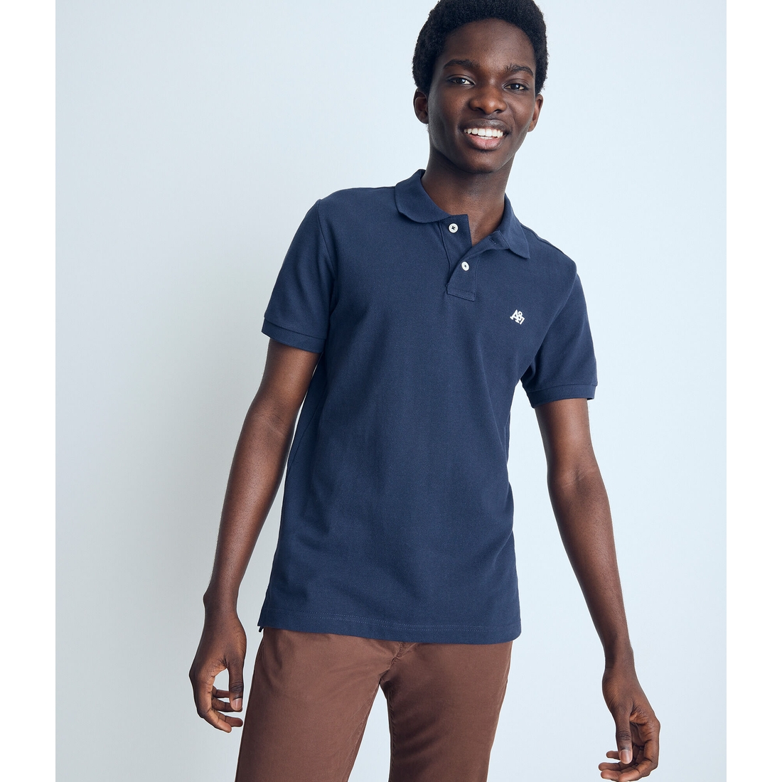Aeropostale Mens A87 Logo Pique Polo available now at Dover Mall