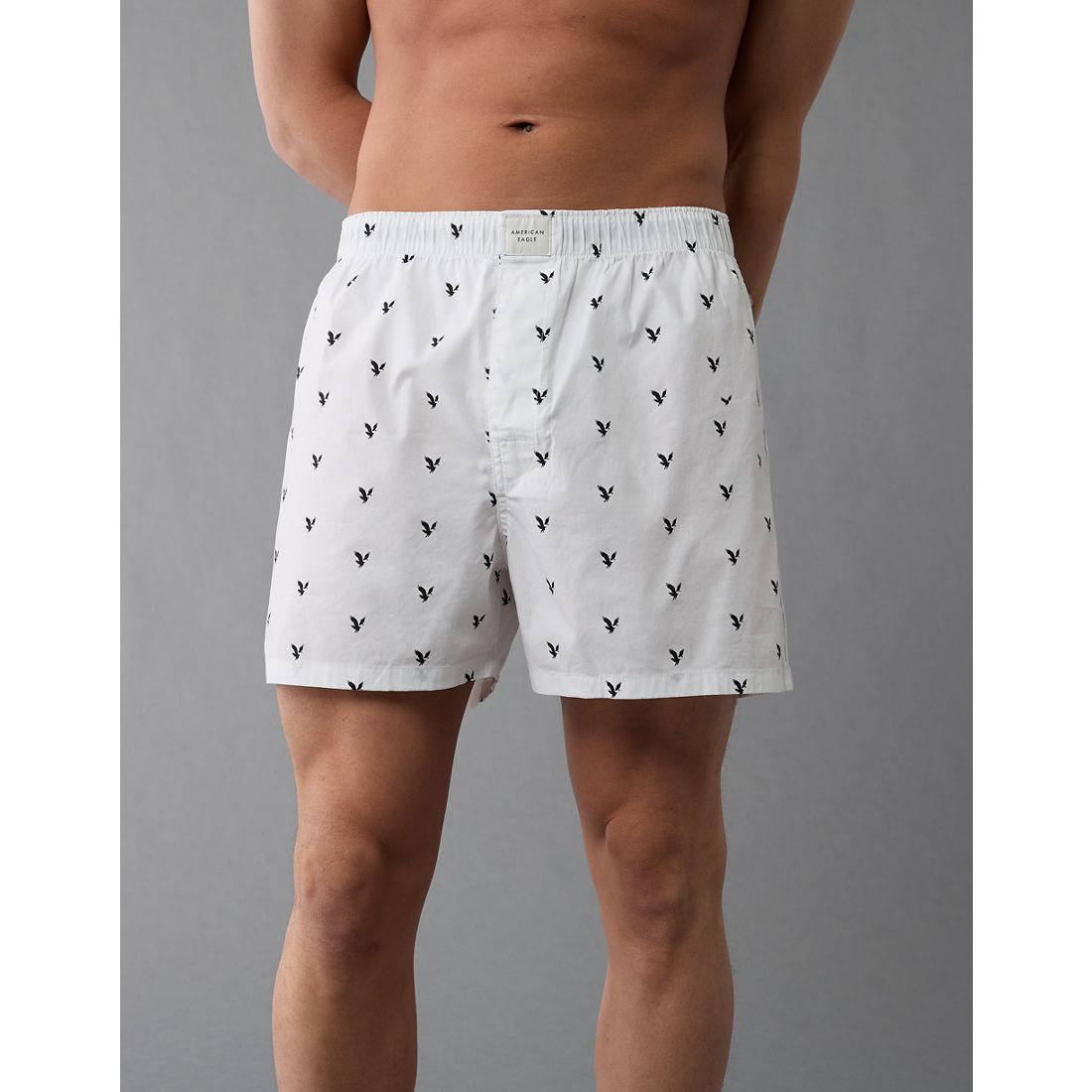 American Eagle AE Mens Tiny Eagles Stretch Boxer Short available now at Pier Park