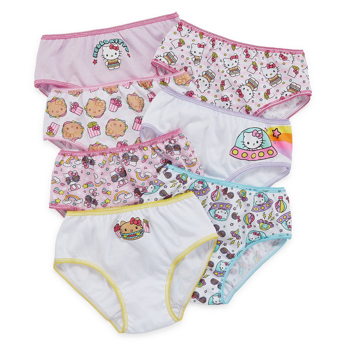 JCPenney Little Girls Hello Kitty 7 Pack Brief Panty available now at The Mall of New Hampshire
