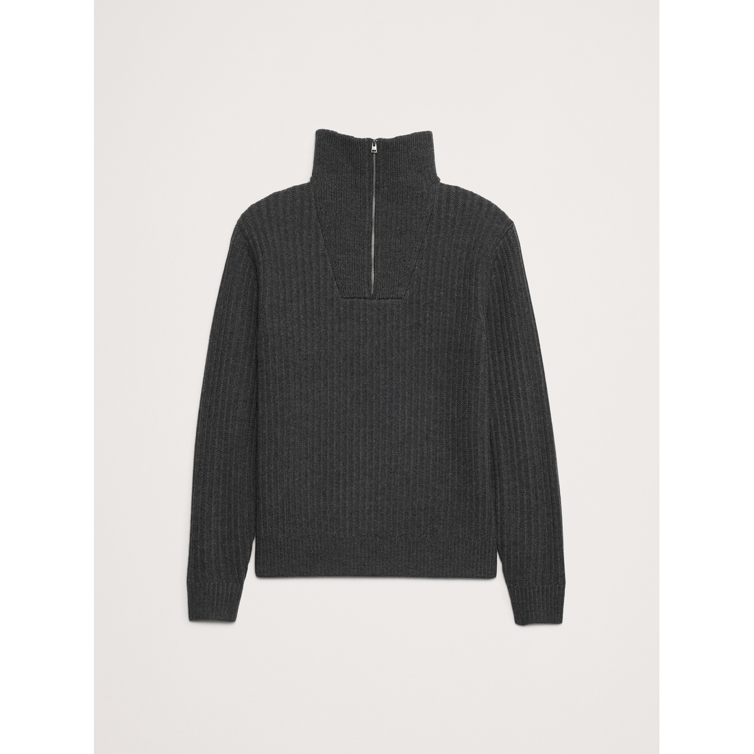 Ribbed Merino Half-Zip Sweater available now at Katy Mills® Ribbed Merino Half-Zip Sweater available now at Katy Mills®