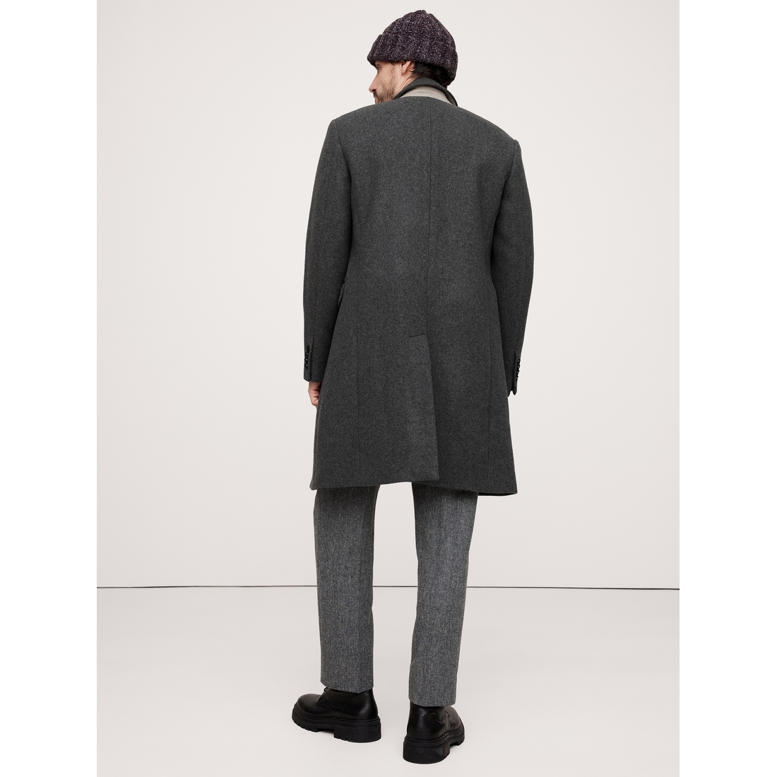 Italian Melton Double-Breasted Topcoat available now at King Italian Melton Double-Breasted Topcoat available now at King