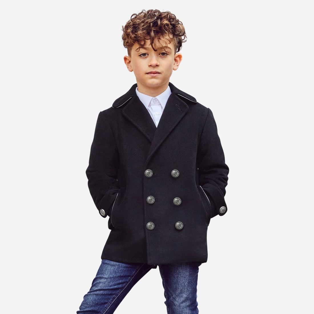 Britannical London® Lambeth reefer coat available now at Britannical London® Lambeth reefer coat available now at