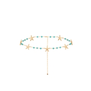 Ettika Starfish & Turquoise Bead Waist Chain available now Ettika Starfish & Turquoise Bead Waist Chain available now