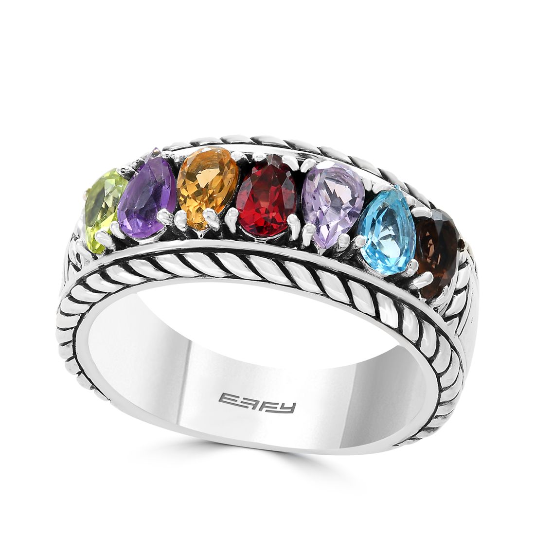 Macy s Effy Multi Gemstone Statement Ring 1 5 8 ct. t.w. in Sterling Silver available now at Stanford Shopping Center