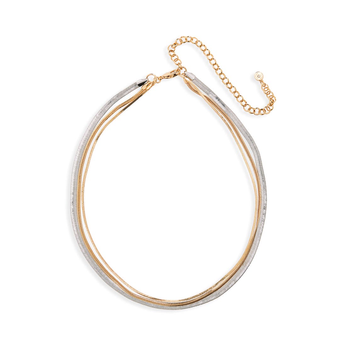 Nordstrom Ettika Layered Herringbone Chain Pendant Necklace available now at Burlington Mall